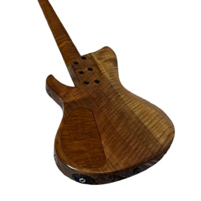 Alpher Instruments MAKO ELITE FRETLESS 2017 - NATURAL OIL | Reverb