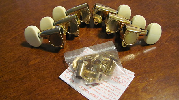 Oval Ivory Tuners 3X3 | Reverb