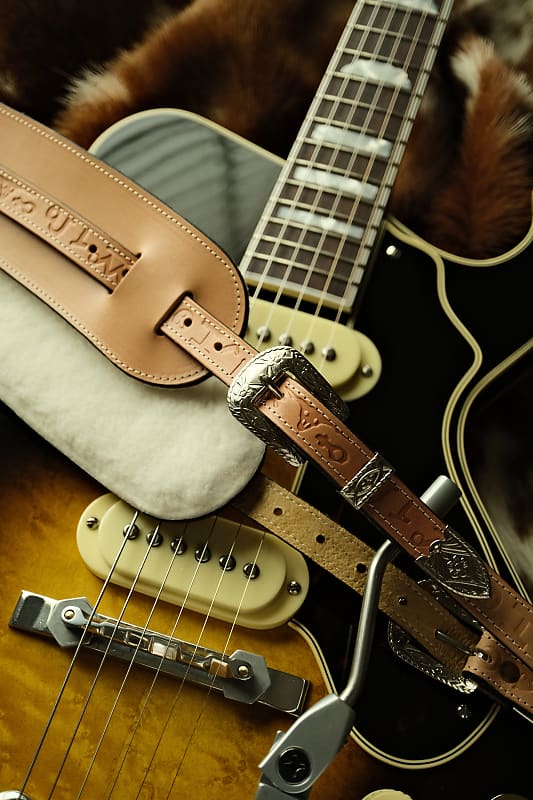 Codina Leather "Hot Iron" Leather Guitar Strap | Reverb