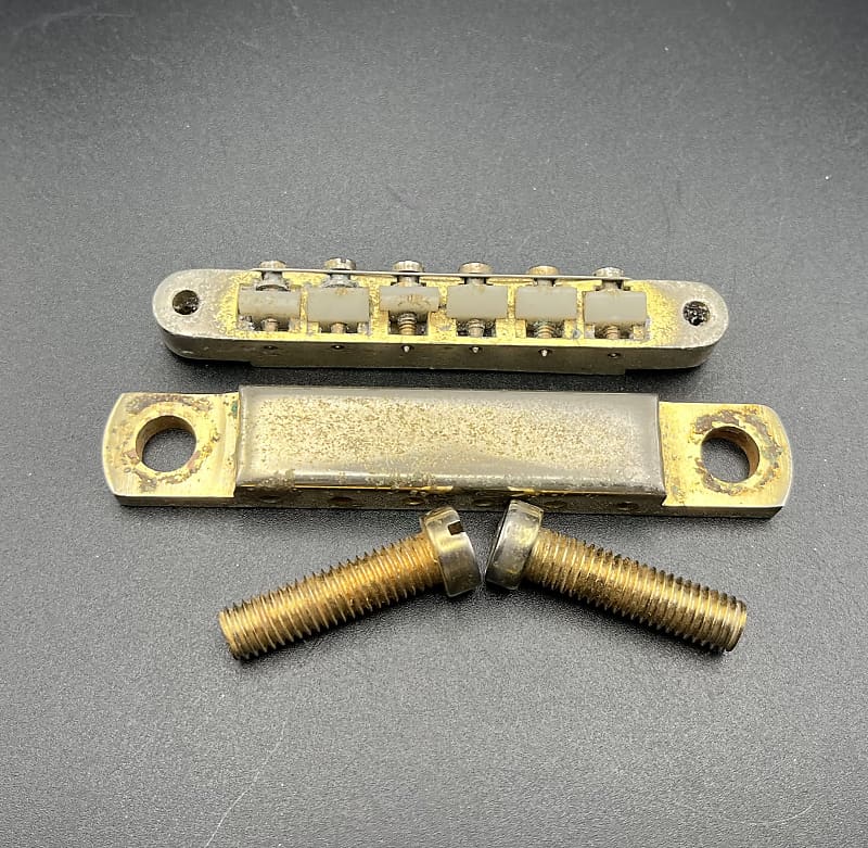 Early 1970s Ibanez HTF Bridge and Stop Tailpiece - Gold | Reverb UK
