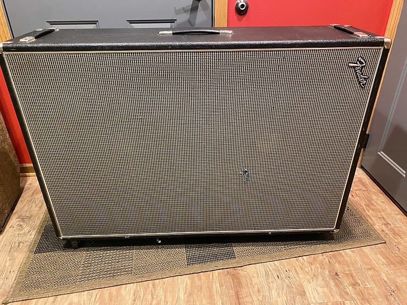 1968 Fender Dual Showman Drip Edge Cabinet Cab 2x15 JBL D130f | Reverb