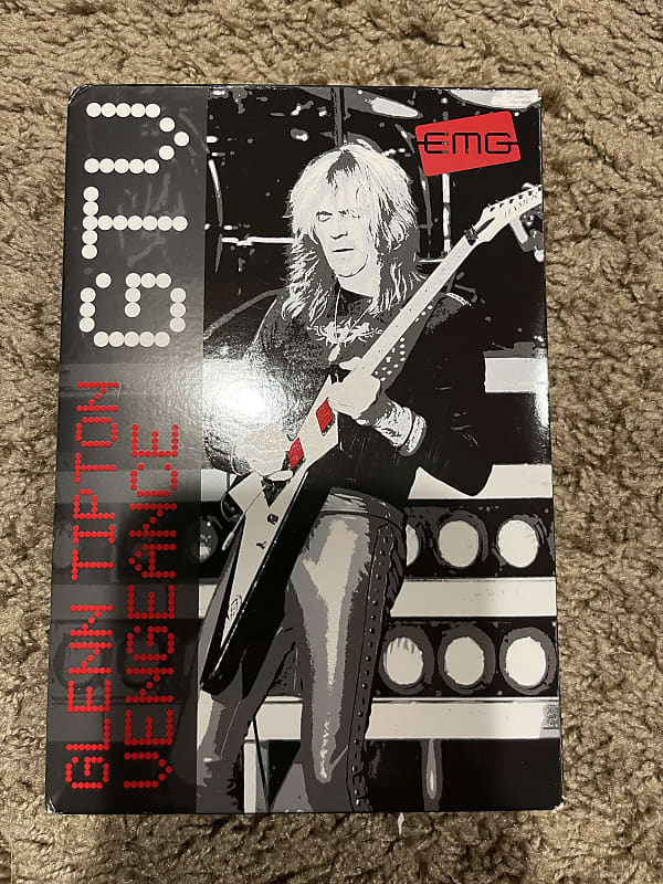 EMG GTV Black, Red lettering | Reverb