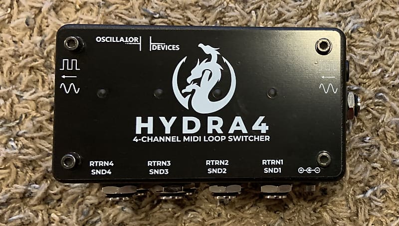Oscillator Devices HYDRA 4 midi loop switcher - Black | Reverb