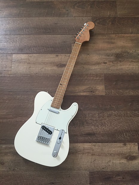 Fender Telecaster 2017 Arctic White with Handmade Spanish | Reverb