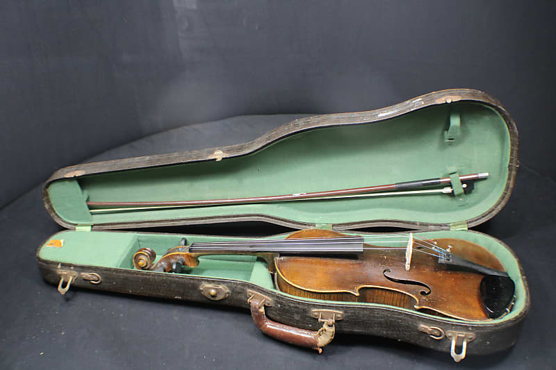 An Antique Antonius Stradivarius Full Size 4/4 Violin, Bow & | Reverb