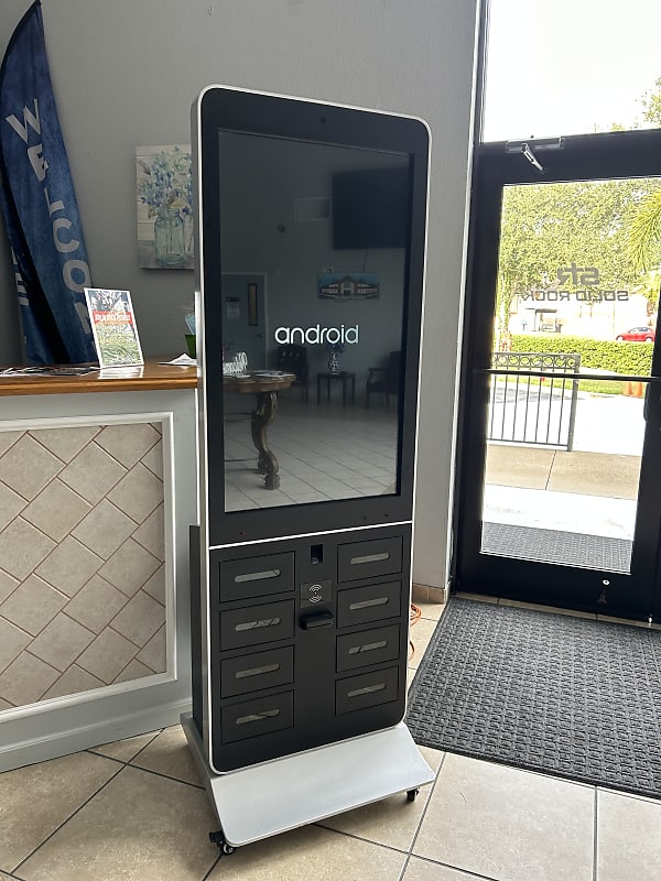 Digital Touchscreen Display Kiosk w/ Phone Charging Stations! | Reverb
