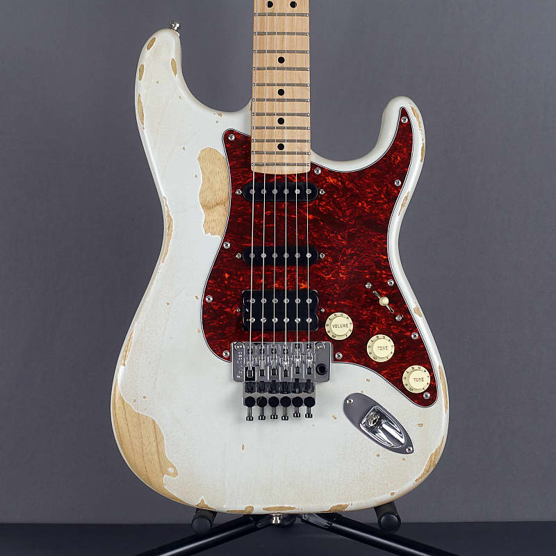 2020 Palermo PG4 Stratocaster Mick Mars Replica Aged White | Reverb