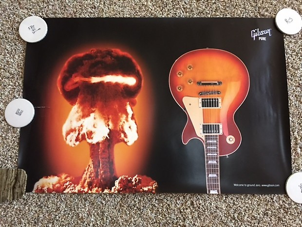 Gibson Les Paul Poster | Reverb