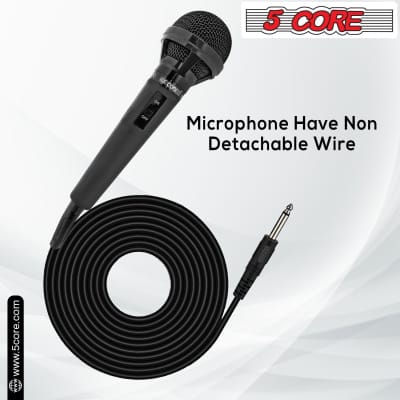 5Core XLR Microphone Dynamic Mic Karaoke Singing Studio Mics | Reverb
