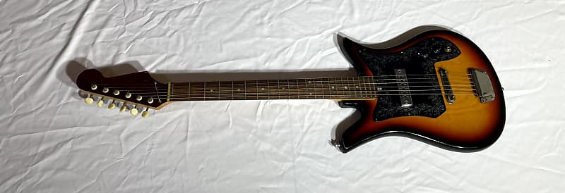 Teisco E-110 1960s Electric Guitar - Tulip Sunburst - Japan | Reverb