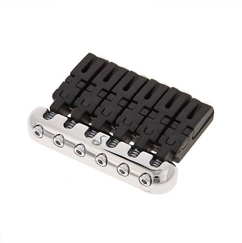 Schaller Hannes6 6-string Guitar Bridge Chrome Hannes 6 - | Reverb