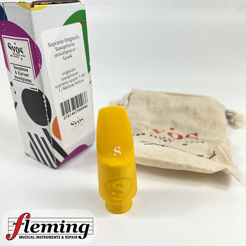 SYOS Spark Soprano Mouthpiece 7 in Yellow | Reverb