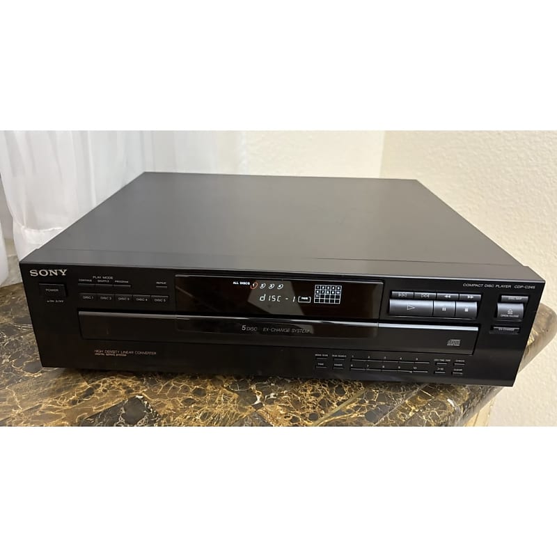 Sony Compact Disc Player CDP-C245 5-disc CD Changer, Fully | Reverb
