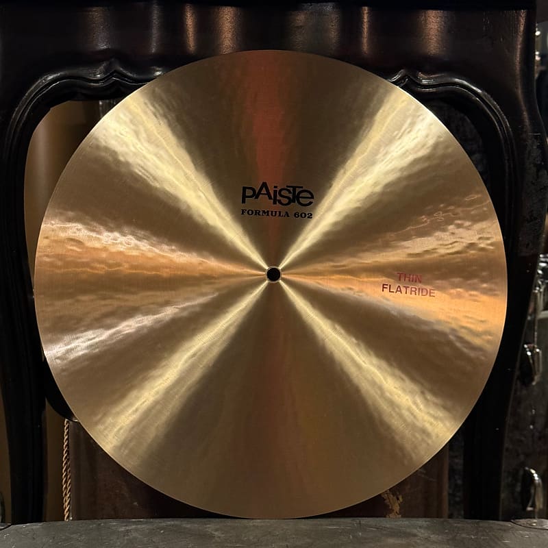 NEW Paiste 18" Formula 602 Flat Ride Cymbal - 1460g | Reverb