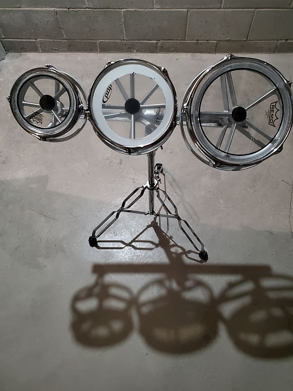 Roto toms Roto tom like toms 2000 - gray metalic | Reverb