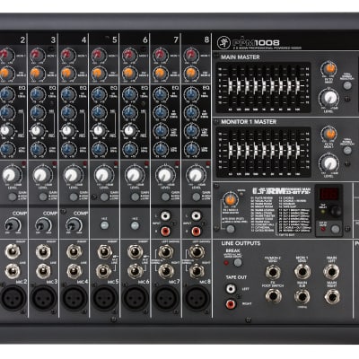 Mackie PPM1008 8-Channel 1600-Watt Powered Mixer | Reverb