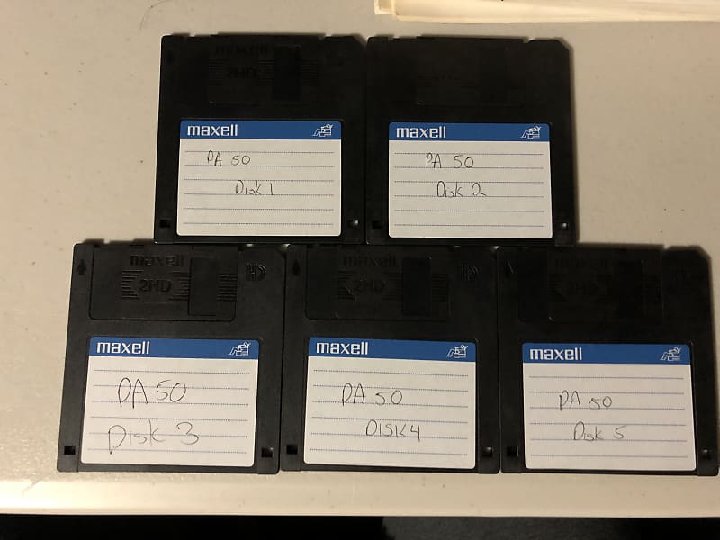 Korg PA-50 Factory Reload Five Disk Set | Reverb