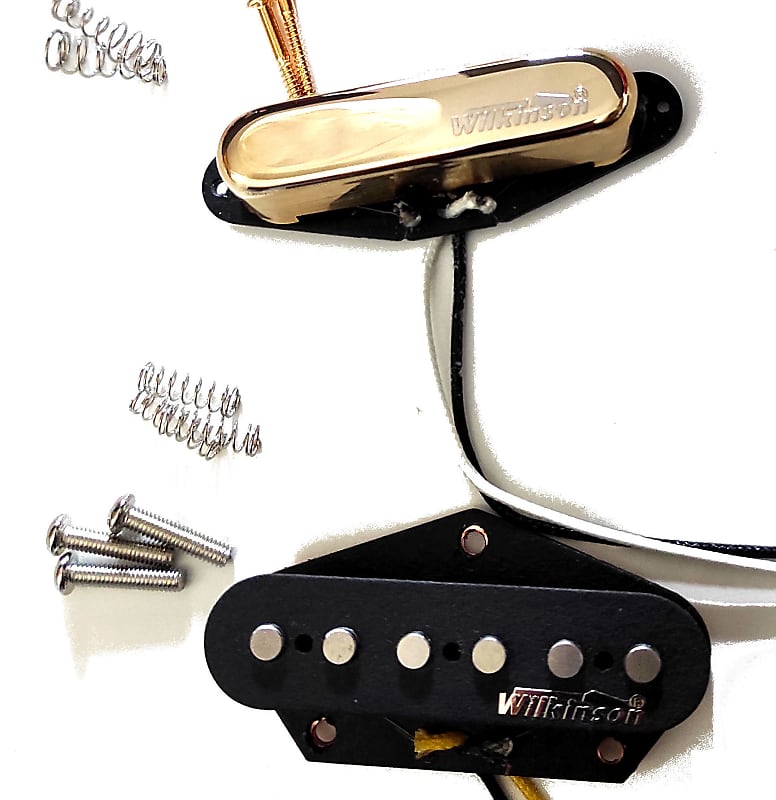 Wilkinson Tele style Vintage 60's sound pickups set Gold | Reverb UK