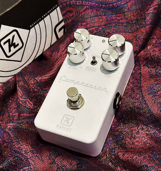 Keeley Compressor Plus -- Custom shop whiteout edition (CME | Reverb
