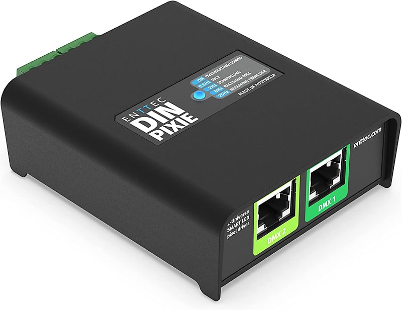 Enttec Din Pixie 73539 2-Universe DMX LED Pixel Controller, | Reverb