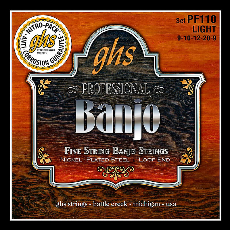 GHS Five String Banjo Light Strings | Reverb