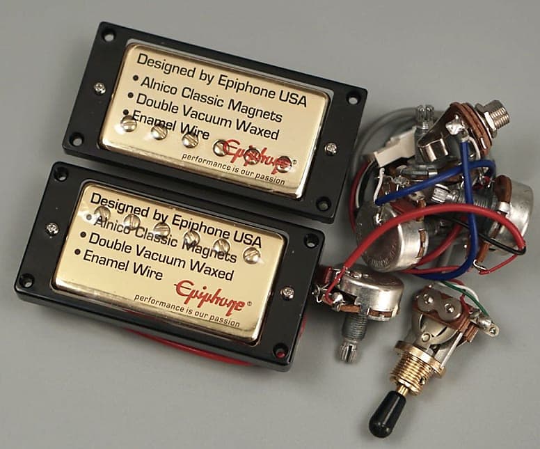 Epiphone '57 Classic Alnico Humbucker Pickup Set For Les Paul | Reverb