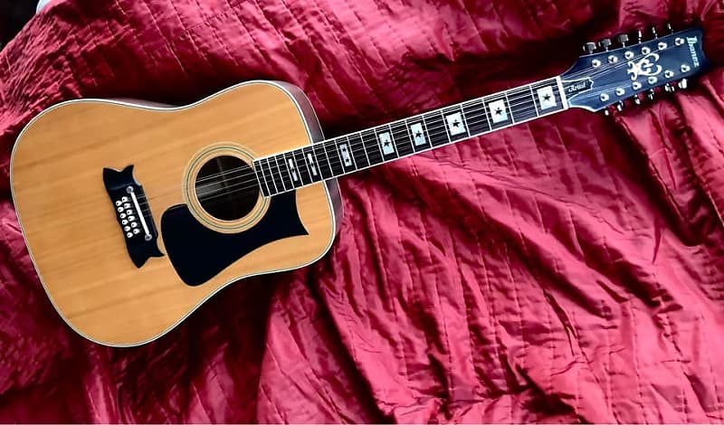 Ibanez 12 String Acoustic 1977 Star Inlays Japanese Glam Punk | Reverb