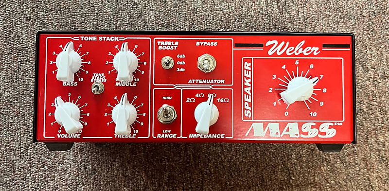 Weber NOS, Mass 100, Attenuator (just built) 2022 Red and | Reverb