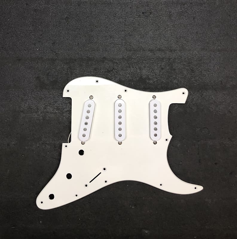 Fender Squier Semi-Loaded Stratocaster Pickguard - Aged | Reverb