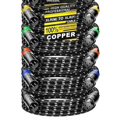 Xlr Cable 6 Ft, 3 Pin Nylong Braided Balanced Xlr Male To Xlr | Reverb