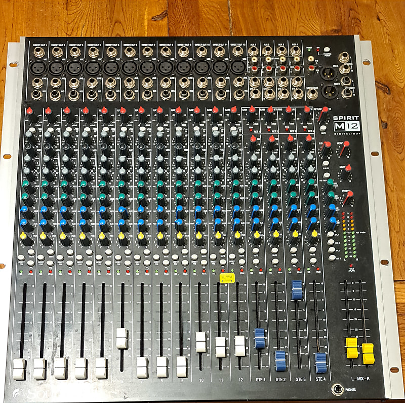 Soundcraft M12 12 ch 4 aux mixer- heart of my studio. | Reverb