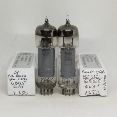 6BQ5/EL84 Amperex MaxiMatcher2 matched pair (2) tube lot | Reverb