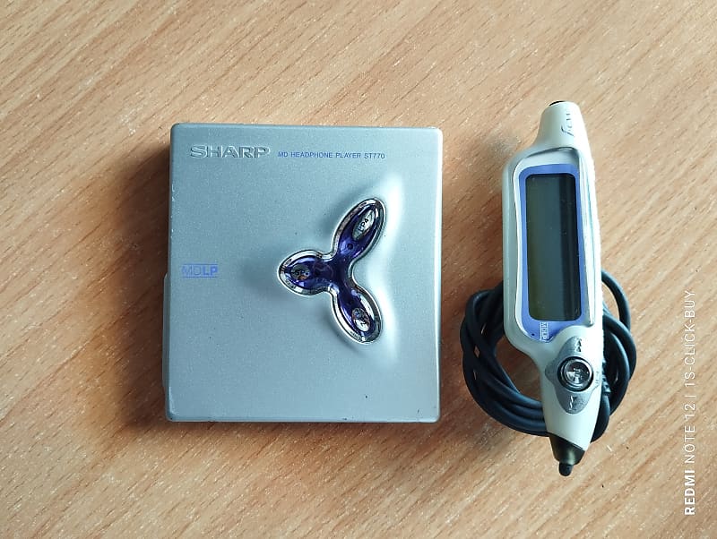 Sharp Walkman MD Portable Player MD ST770 Mermaid silver | Reverb
