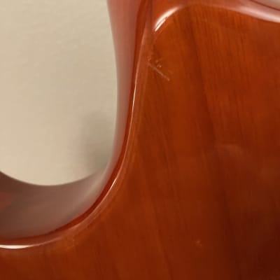 Fender Showmaster Stratocaster SSS Flamed Ash Top - Cherry | Reverb