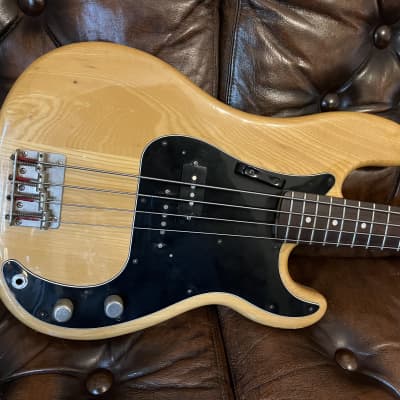 Fernandes P Bass 4-String Stone Logo | Natural | Reverb Australia