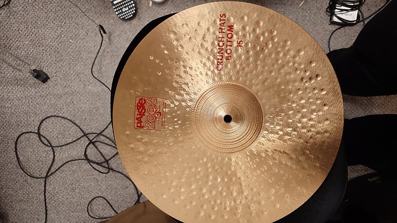Paiste 15" 2002 Crunch Hi Hats | Reverb