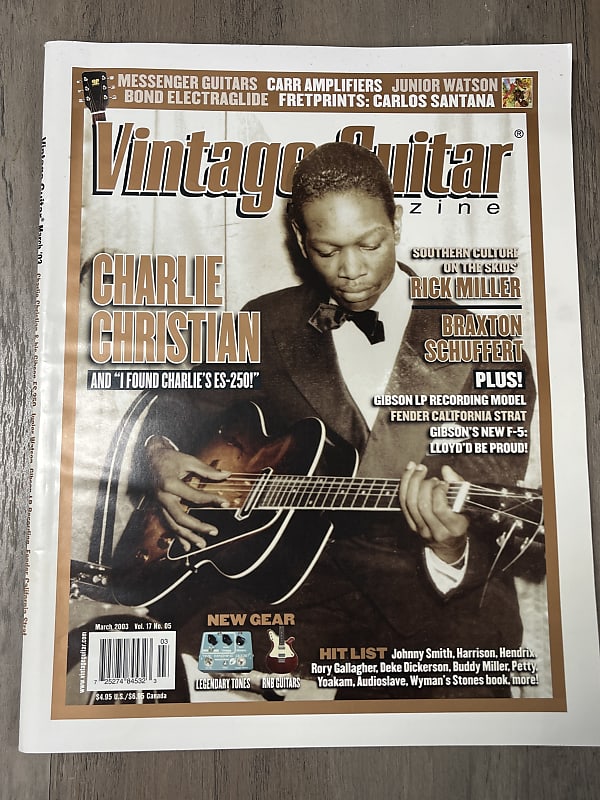 Vintage guitar magazine Charlie Christian March 2003 | Reverb