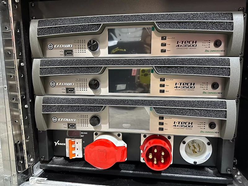 Crown Audio VRack Amplification Rack on Wheels with 3x3500HD | Reverb