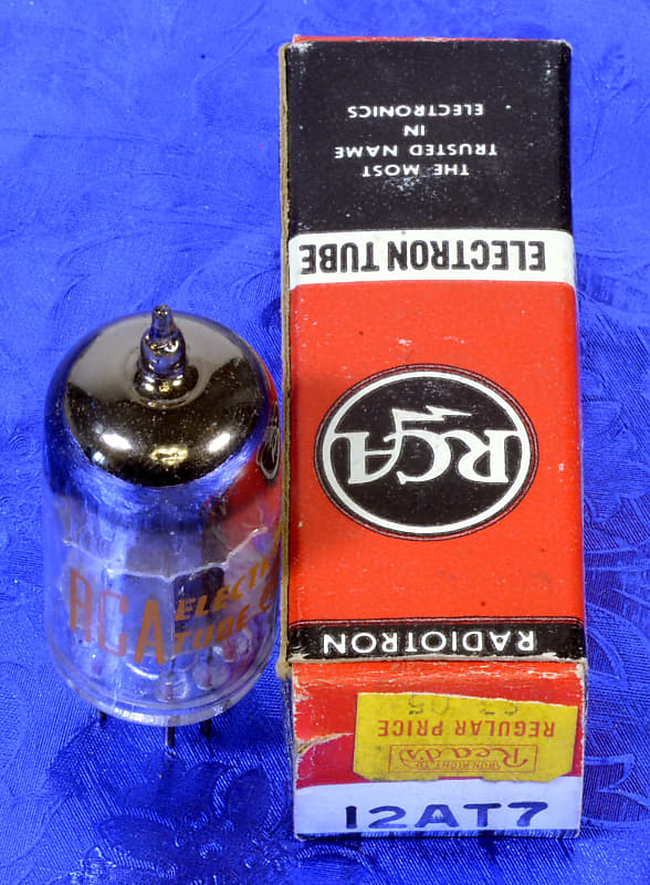 '60s Vintage RCA 12AT7 Preamp Tube Tested By Angela | Reverb