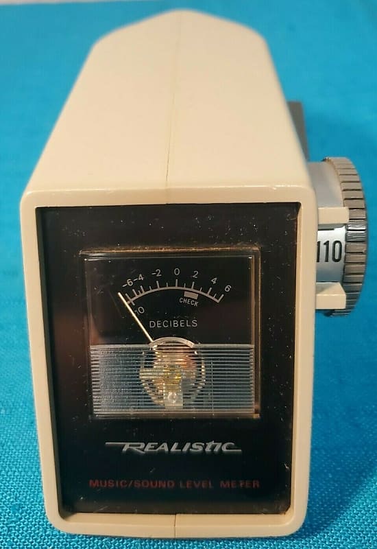 REALISTIC VINTAGE SOUND / MUSIC LEVEL METER MODEL 33-1028 - | Reverb