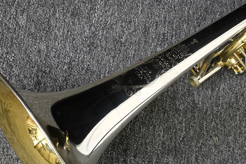 King Duo Gravis Silver Sonic Double Trigger Bass Trombone | Reverb