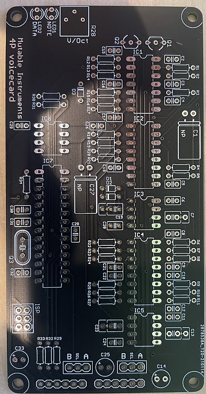 Mutable Instruments Ambika Voicecard PCB - 4P filter | Reverb
