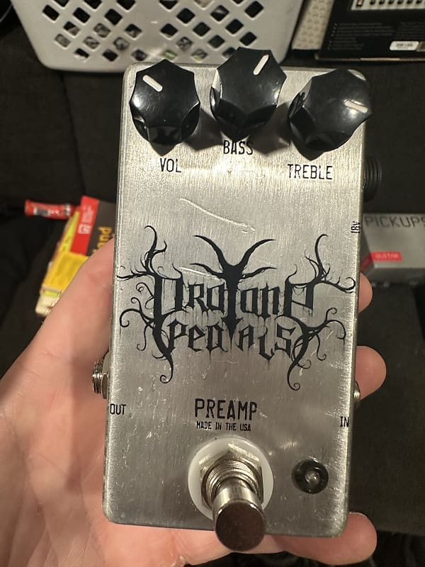 Pro Tone Pedals boost preamp - Silver | Reverb