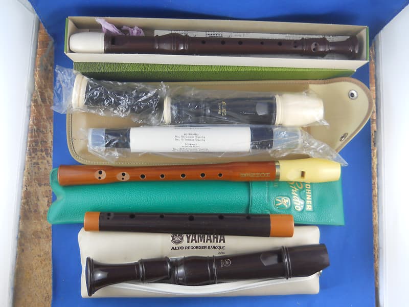 Four Recorders Yamaha Hohner Aulos Dolmetsch | Reverb