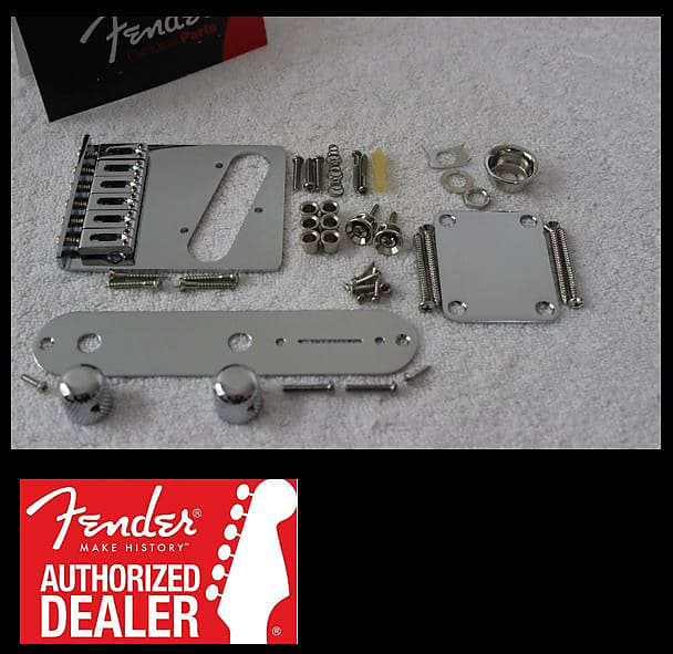 New Fender Telecaster Chrome Body Hardware Set Modern | Reverb