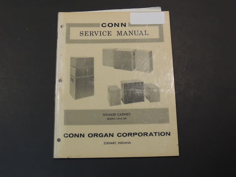Conn Speaker Cabinet Models 150 & 250 Service Manual [Three | Reverb