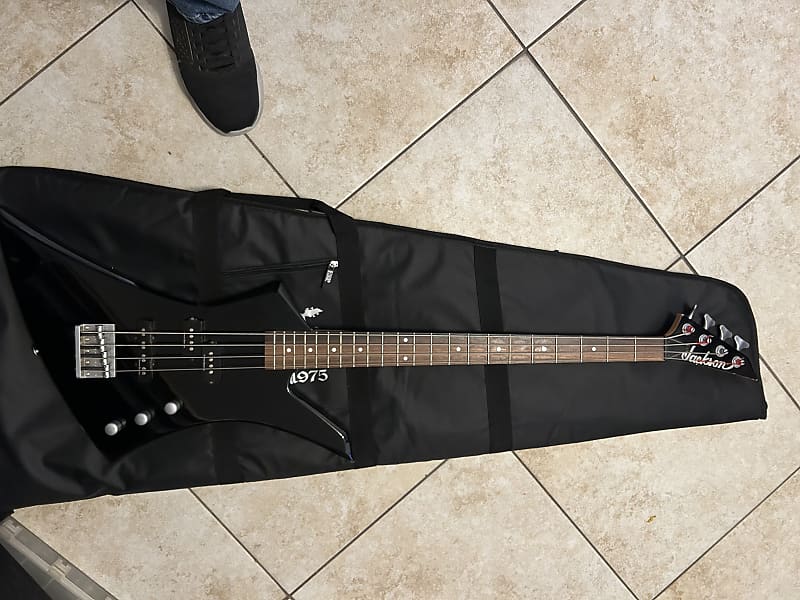Jackson KB1 Kelly Bass 1996 - black w ESP gig bag | Reverb