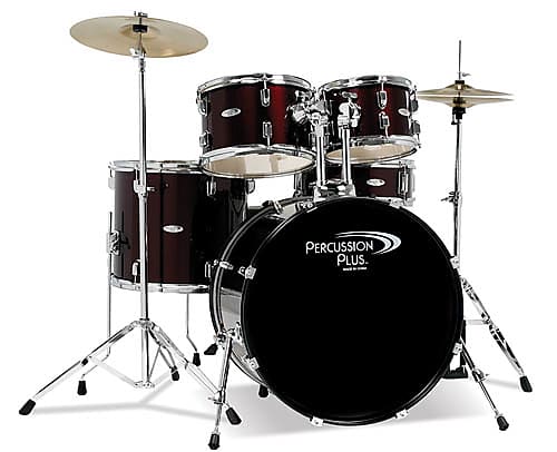 Percussion Plus Percussion Plus 5-Piece Drum Set Metallic | Reverb