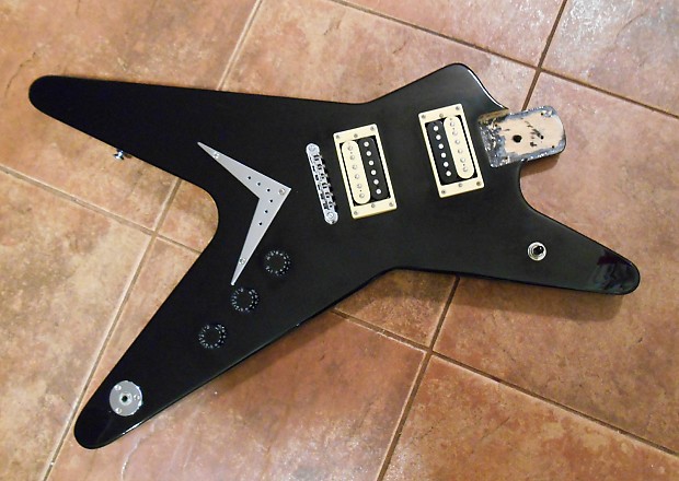 Dean ML X Guitar Body. Black. Fully Loaded. Project. | Reverb