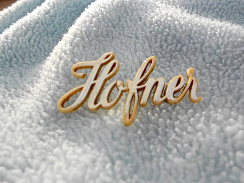 Hofner logo original vintage 60' guitar or bass | Reverb